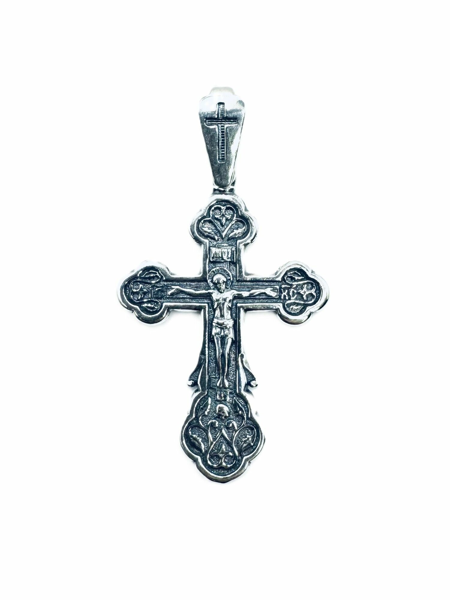 Крестик Рус Ювелир Альянс, серебро, 925 проба, оксидирование