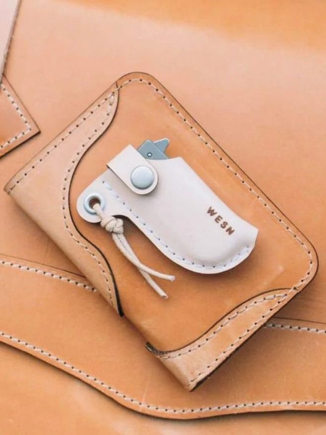 Чехол для ножа WESN MICROBLADE Leather Sheath Natural (арт. WESN02-0)