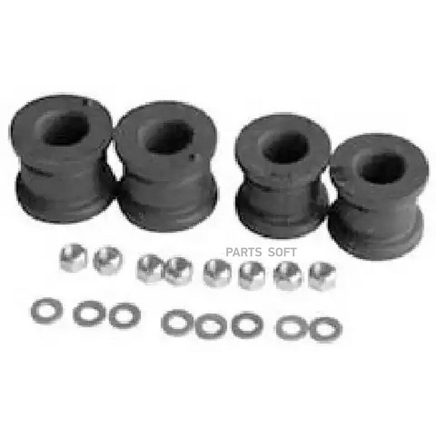 Комплект втулок стабилизатора Mercedes W124/201 23/24ММ пер (С кордом) _ METALCAUCHO METALCAUCHO 05013 | цена за 1 шт