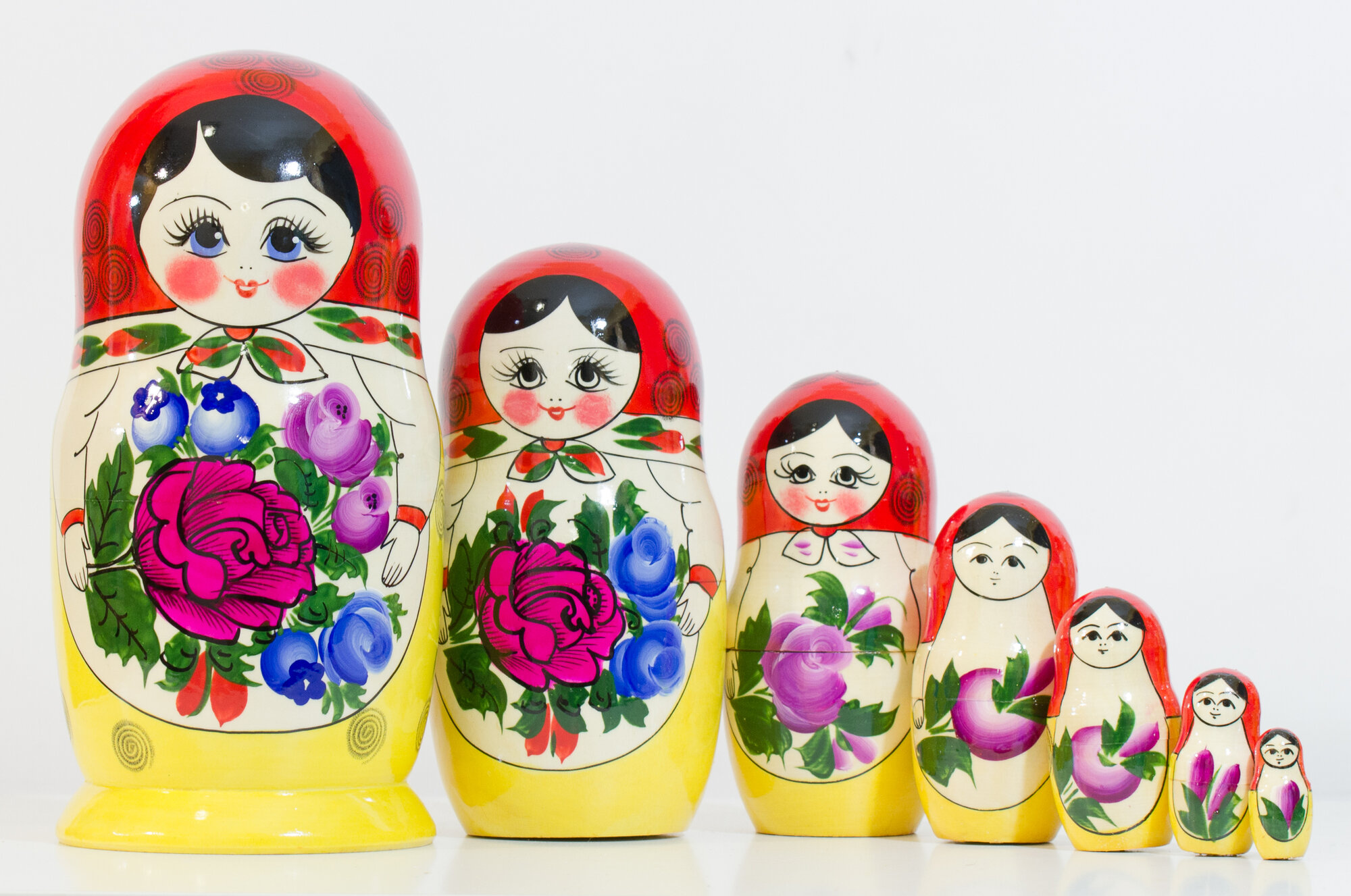 Матрешка "Нижегородская ТрадиционнаяРоспись" 7-местная ( Высота 21см)