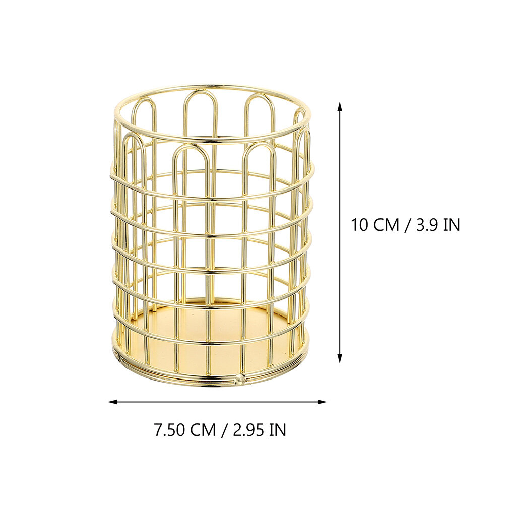 Держатель Для Ручек Из Металла Цилиндр Сетчатый 2 Штуки 10X7.5Cm