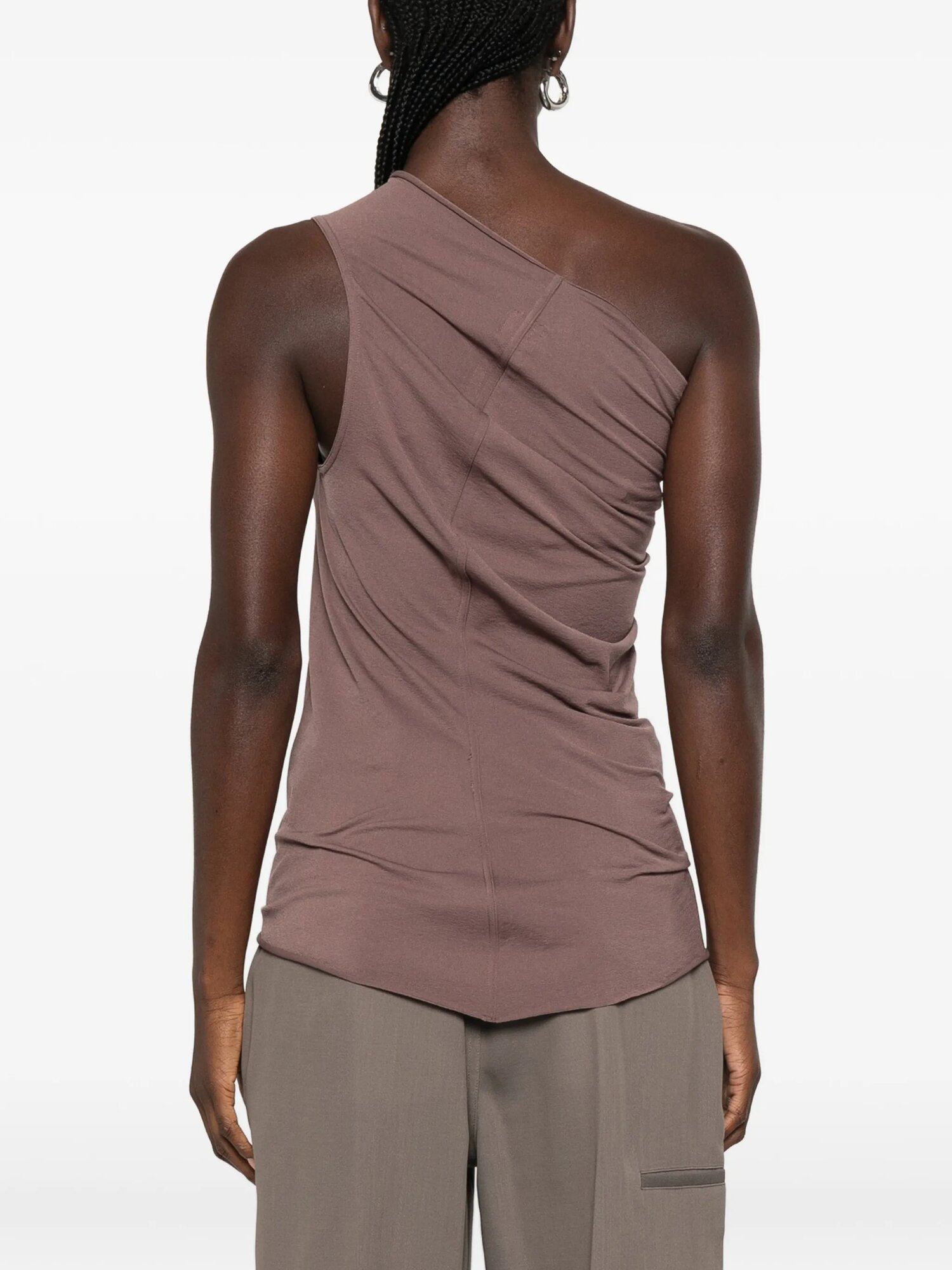 Топ Rick Owens Athena one-shoulder top, размер 40 — фото 1
