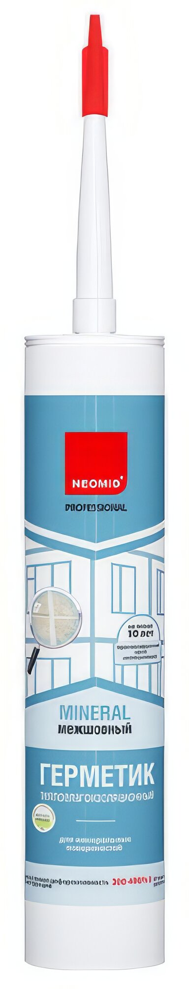 Герметик акриловый NEOMID Mineral тепловлагоизоляционный 310мл белый