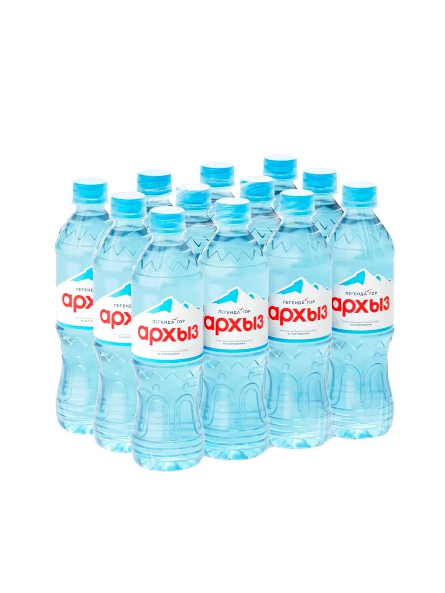 Легенда гор Архыз Вода питьевая негазированная, 500 мл, 12 шт