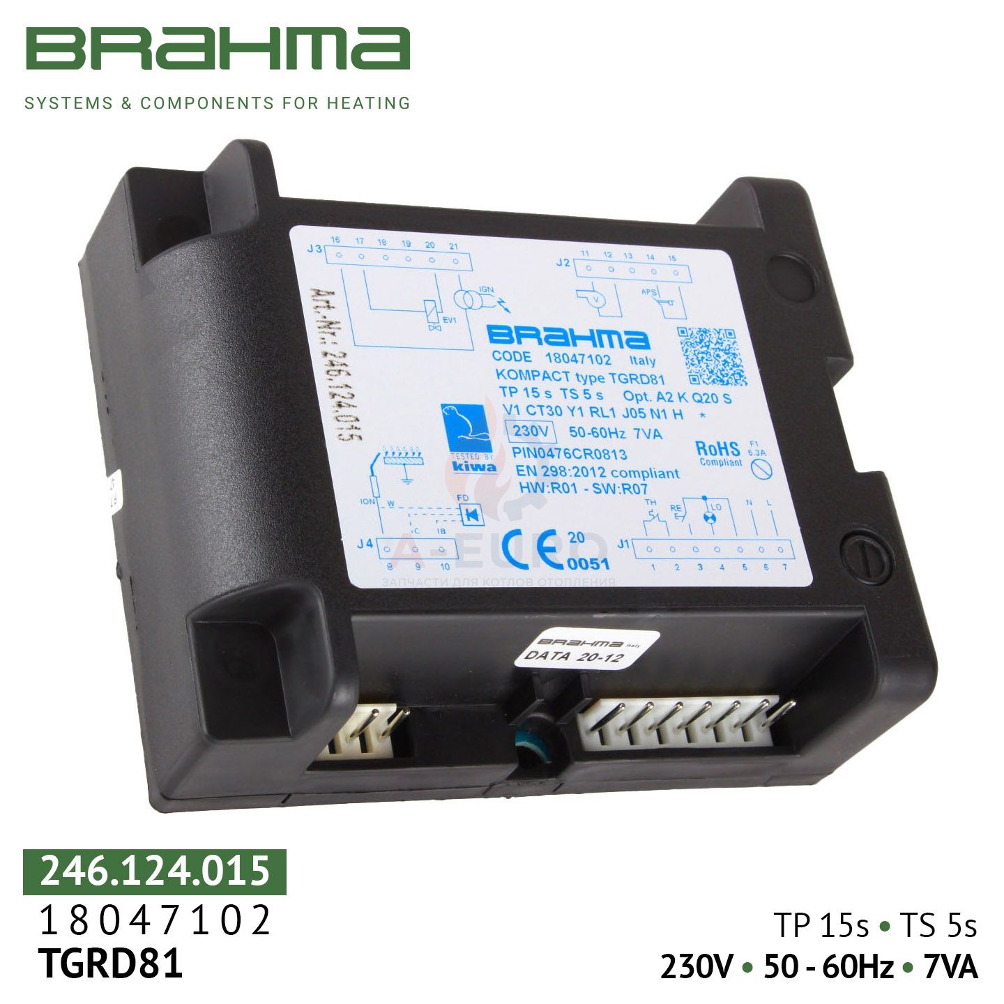 Блок управления горением Brahma TGRD81, 18047102