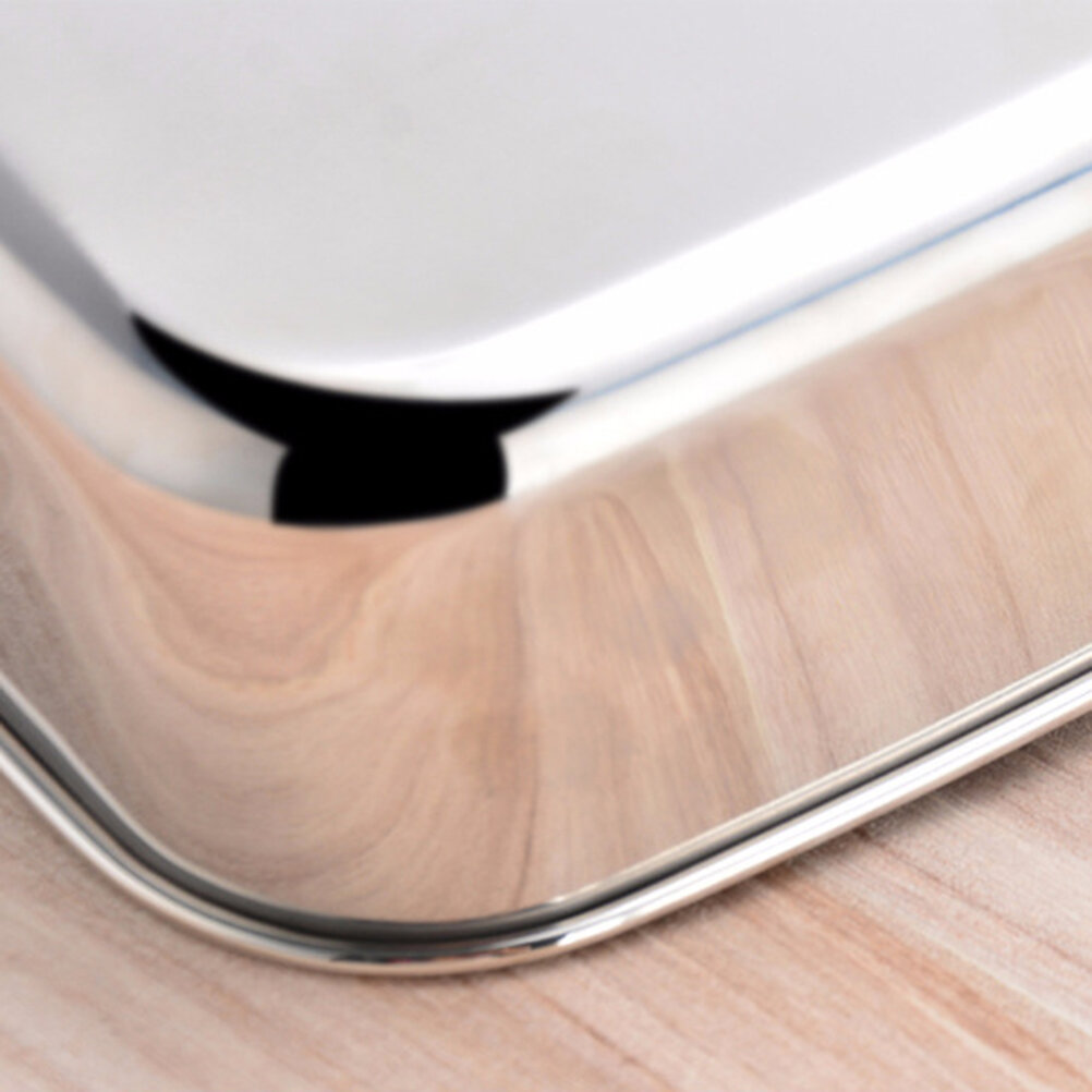 Stainless Steel Ланч-Бокс С Тремя Отсеками Для Пикника Салата И Перекусов Серебристый