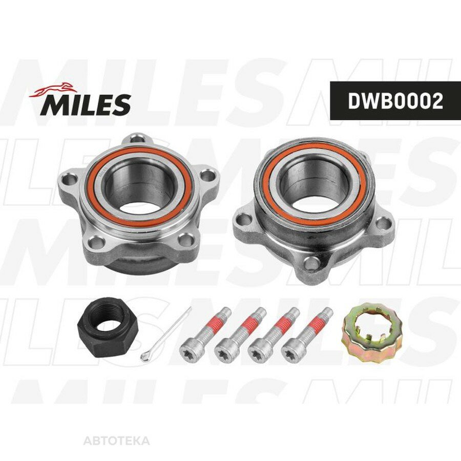 Подшипник ступицы FORD TRANSIT 06- пер. +Повышеная осевая нагрузка MILES DWB0002