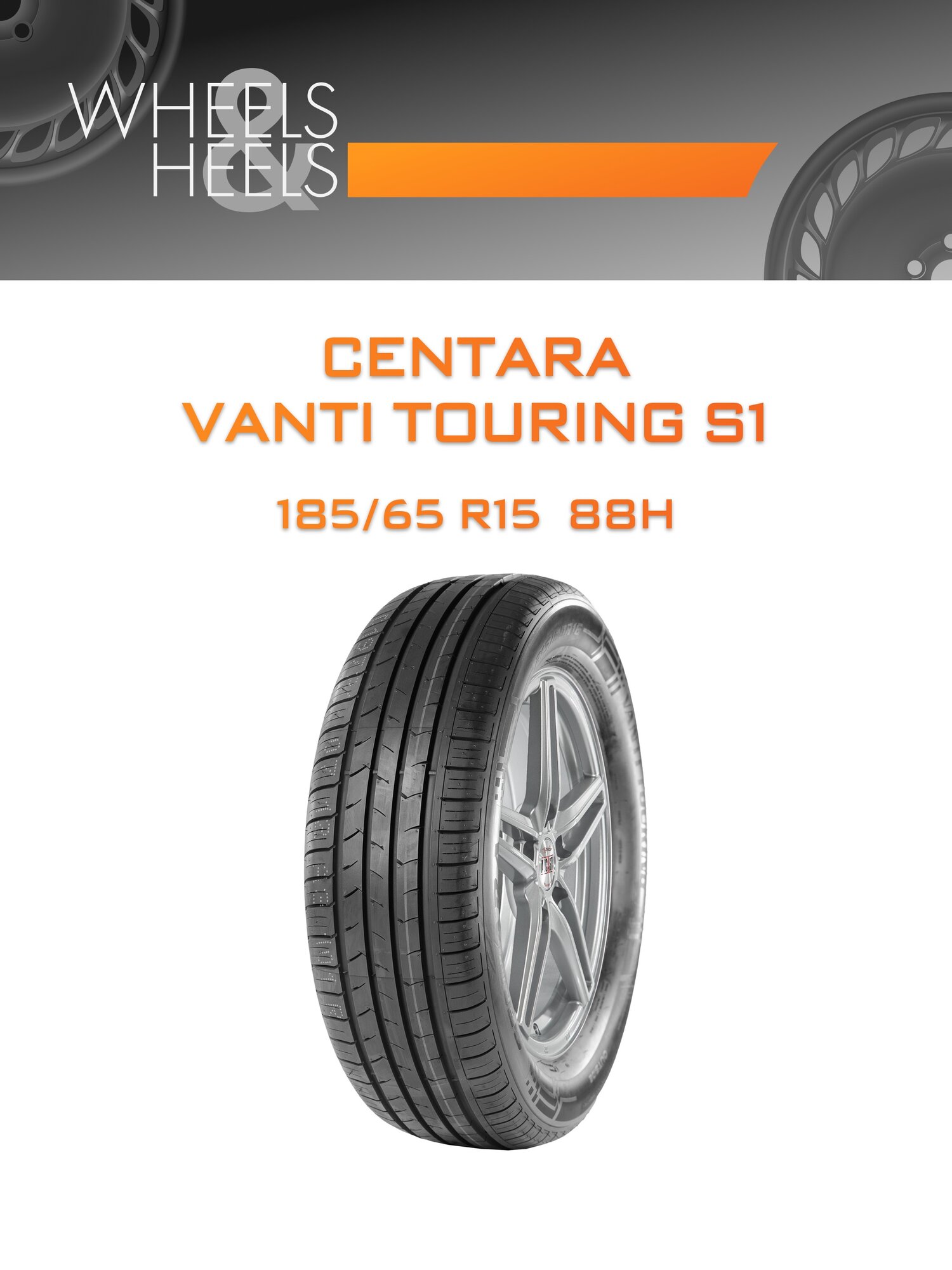 Шина автомобильная CENTARA VANTI TOURING S1 185/65 R15 88H SUMMER, летняя, универсальная