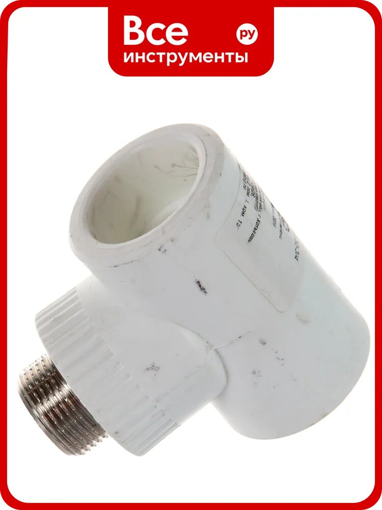 Комбинированный тройник PRO AQUA PP-R НР белый 32 мм 3/4" PA25016Pb