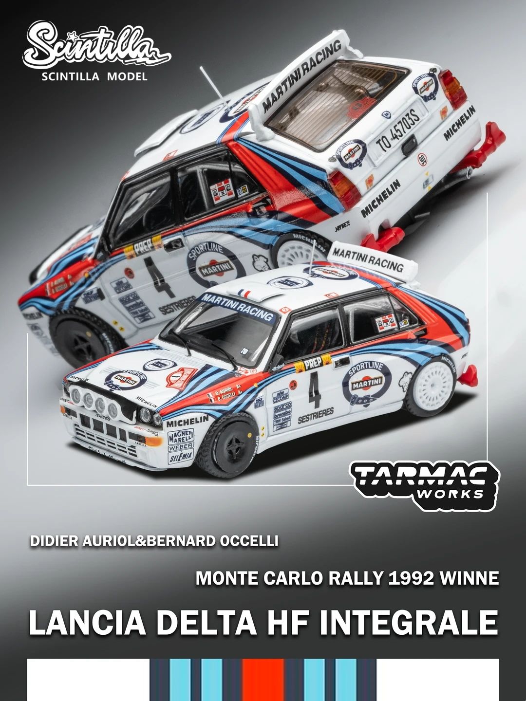Машинка Tarmac works 1/64 #LANCIA DELTA HF INTEGRALE Литой под давлением автомобильной модели