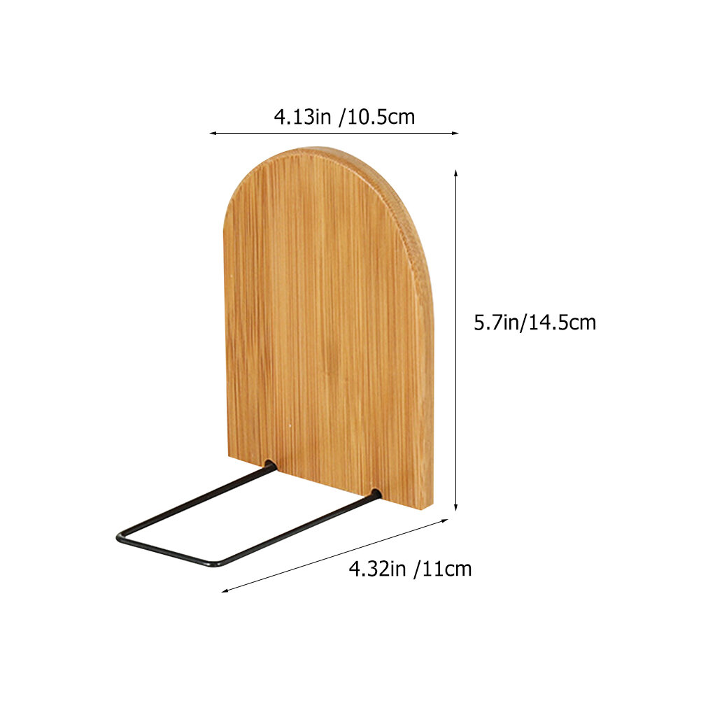 Держатели Для Книг Из Бамбука Бежевого Цвета 2 Штуки 14 5X11CM