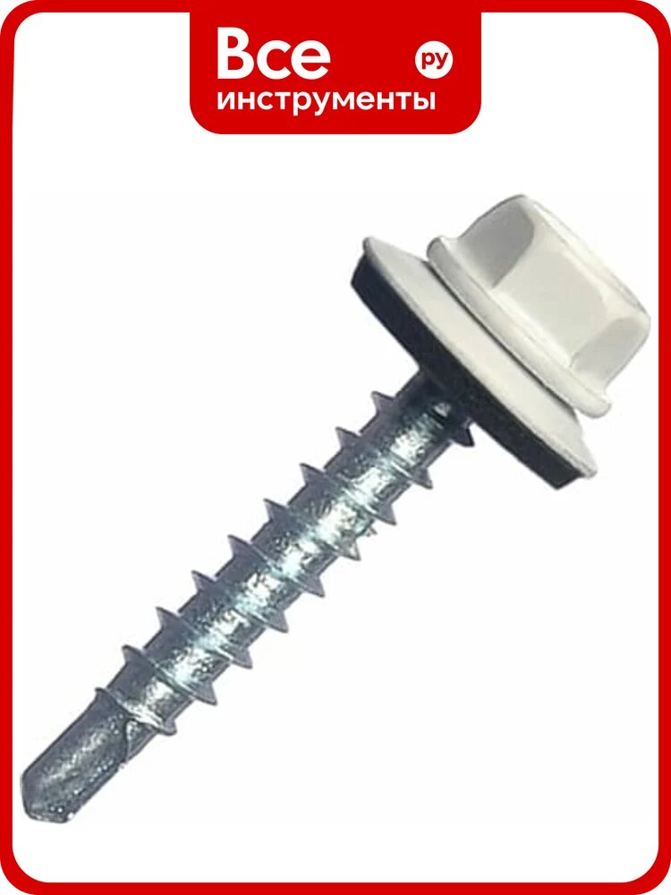 Саморез кровельный ООО ПКФ Сварком 4,8x35 RAL9003 (белые) (уп/60шт.) k00010495