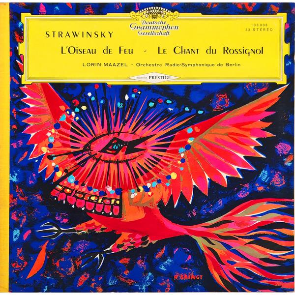 Винтажная виниловая пластинка STRAWINSKY - L' OISEAU DE FEU, LE CHANT DU ROSSIGNOL (ORCHESTRE RADIO-SYMPHONIQUE DE BERLIN) NEAR MINT