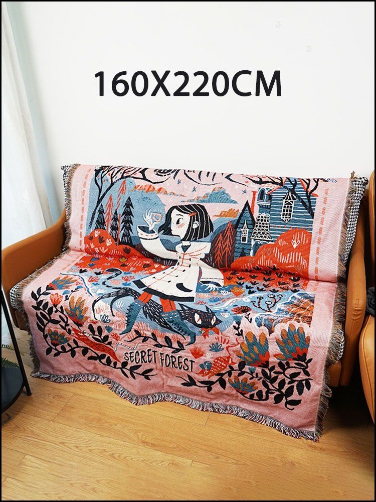 Плед 220x160 см софт жаккардовый коралловый