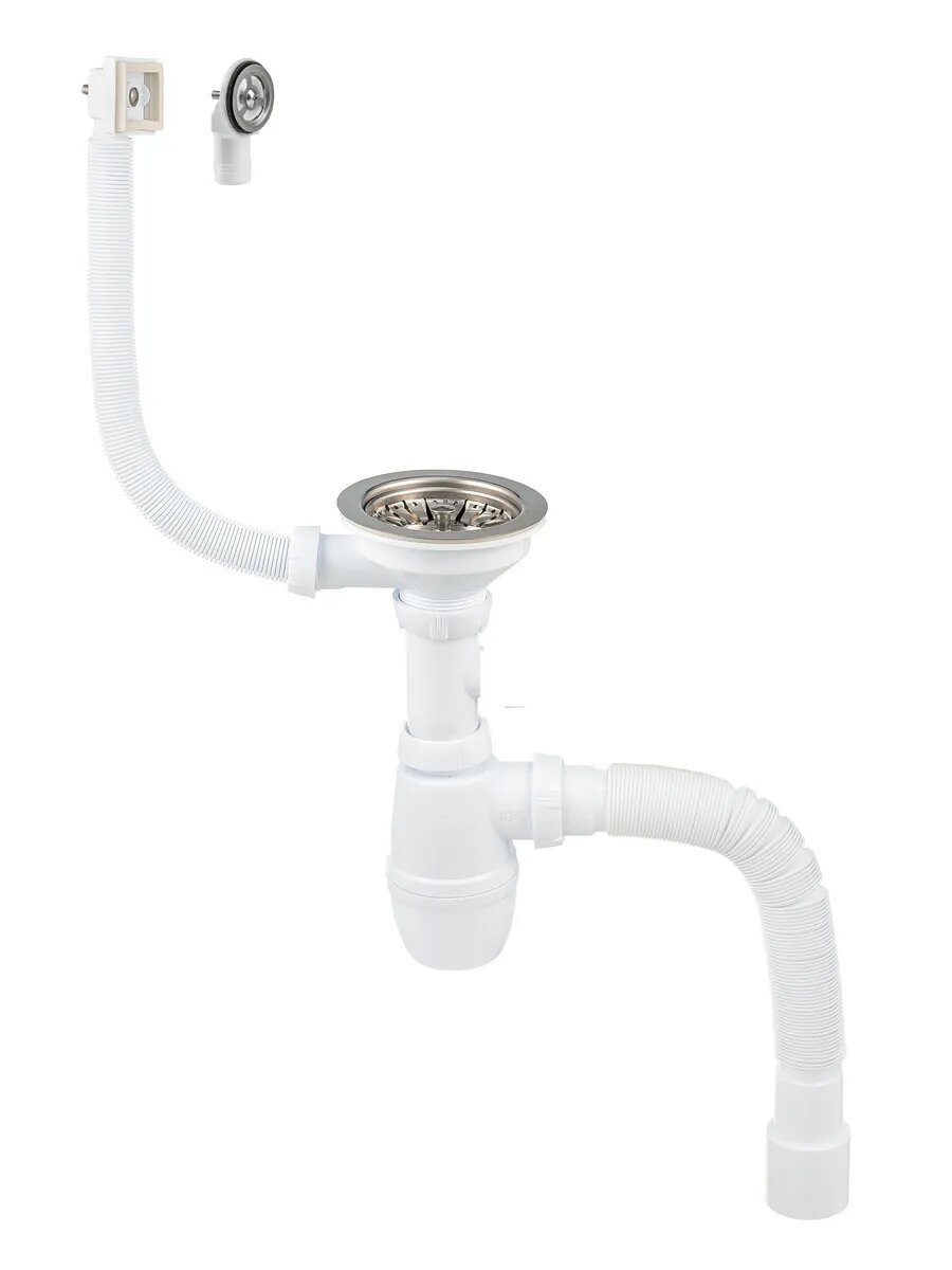Сифон для раковины на кухню слив VIRPLAST D 90 мм 30987182