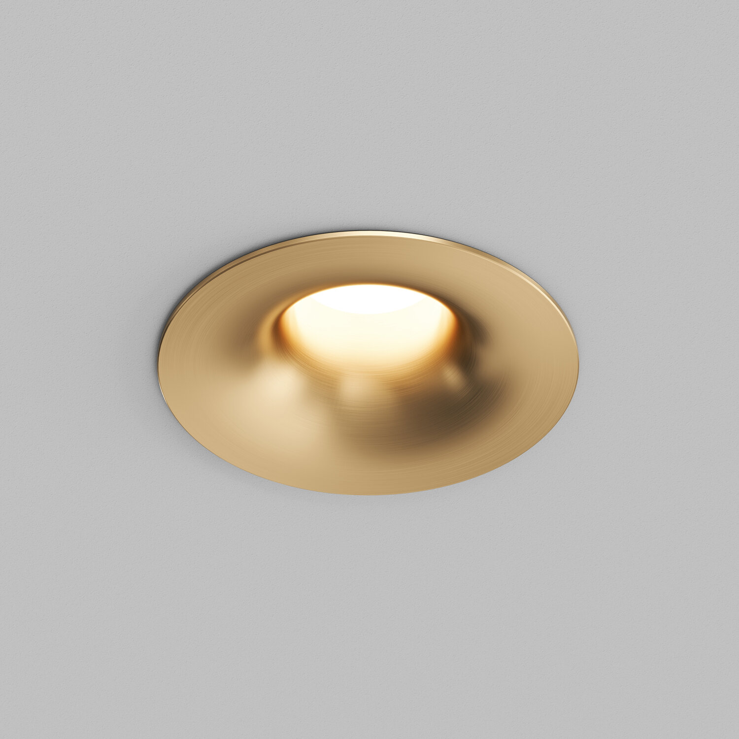 Denkirs (Денкирс) DK2430-SB Встраиваемый светильник SHINE GLOW 15Вт, 3000-4000К, IP20, сатин. латунь, алюминий DK2430-SB
