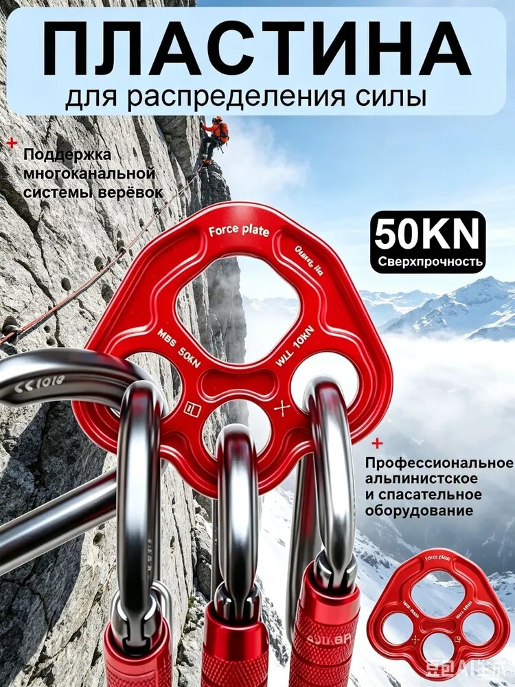 Такелажная пластина из алюминия незаменимая штука для альпинизма, лебедки и не только!