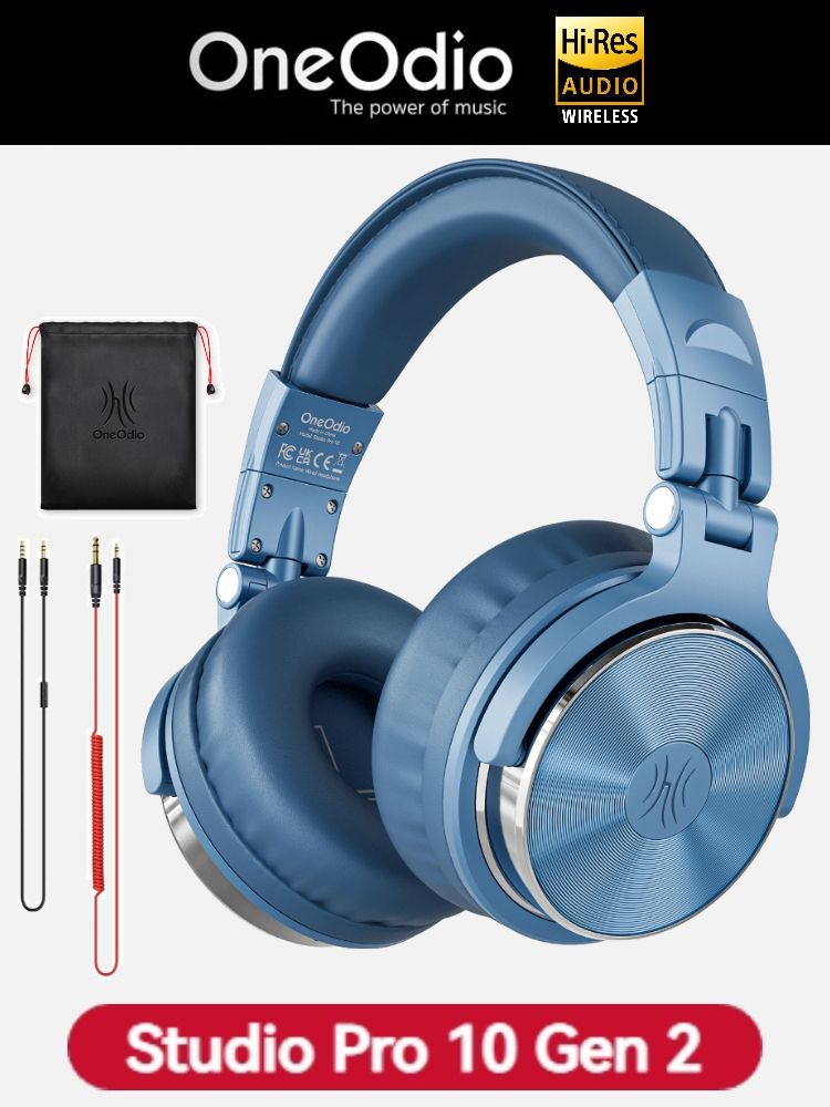 OneOdio Pro10 Gen 2 Наушники, закрытые мониторные наушники Hi Fi, разъём 3,5 мм / 6,35 мм.