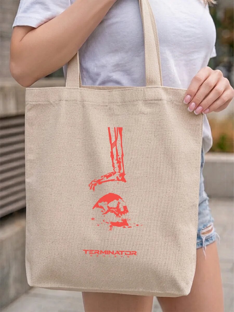 Сумка шоппер PRINTSHOT, фактура рельефная, бежевый