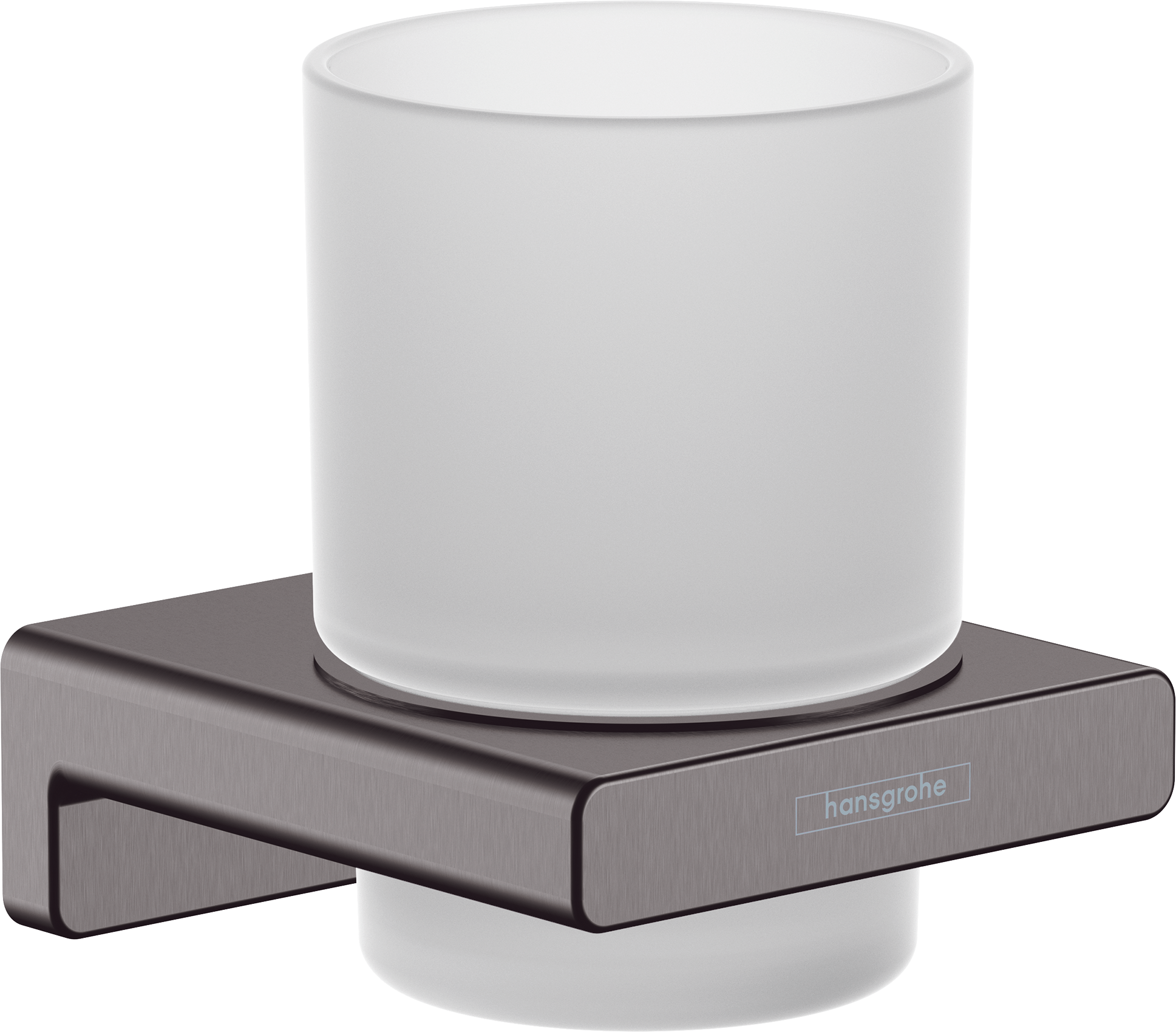 Стакан для зубных щеток AddStoris Hansgrohe 41749340, шлифованный черный хром