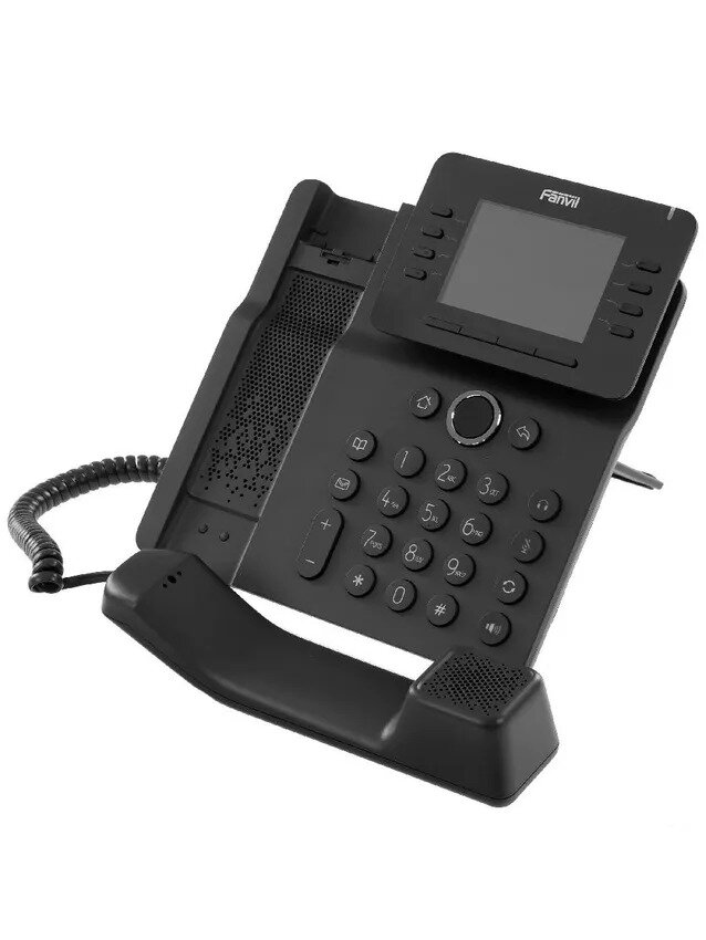 Телефон VoiceIP Fanvil V64 12 линий SIP, 2х10/100/1000, 3,5" цветной дисплей 480*320, POE, 21 DSS клавишь