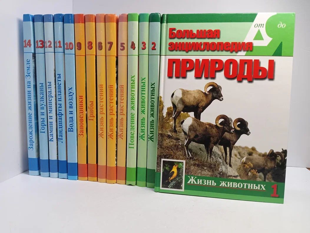 Большая энциклопедия природы. От А до Я (комплект из 14 книг)