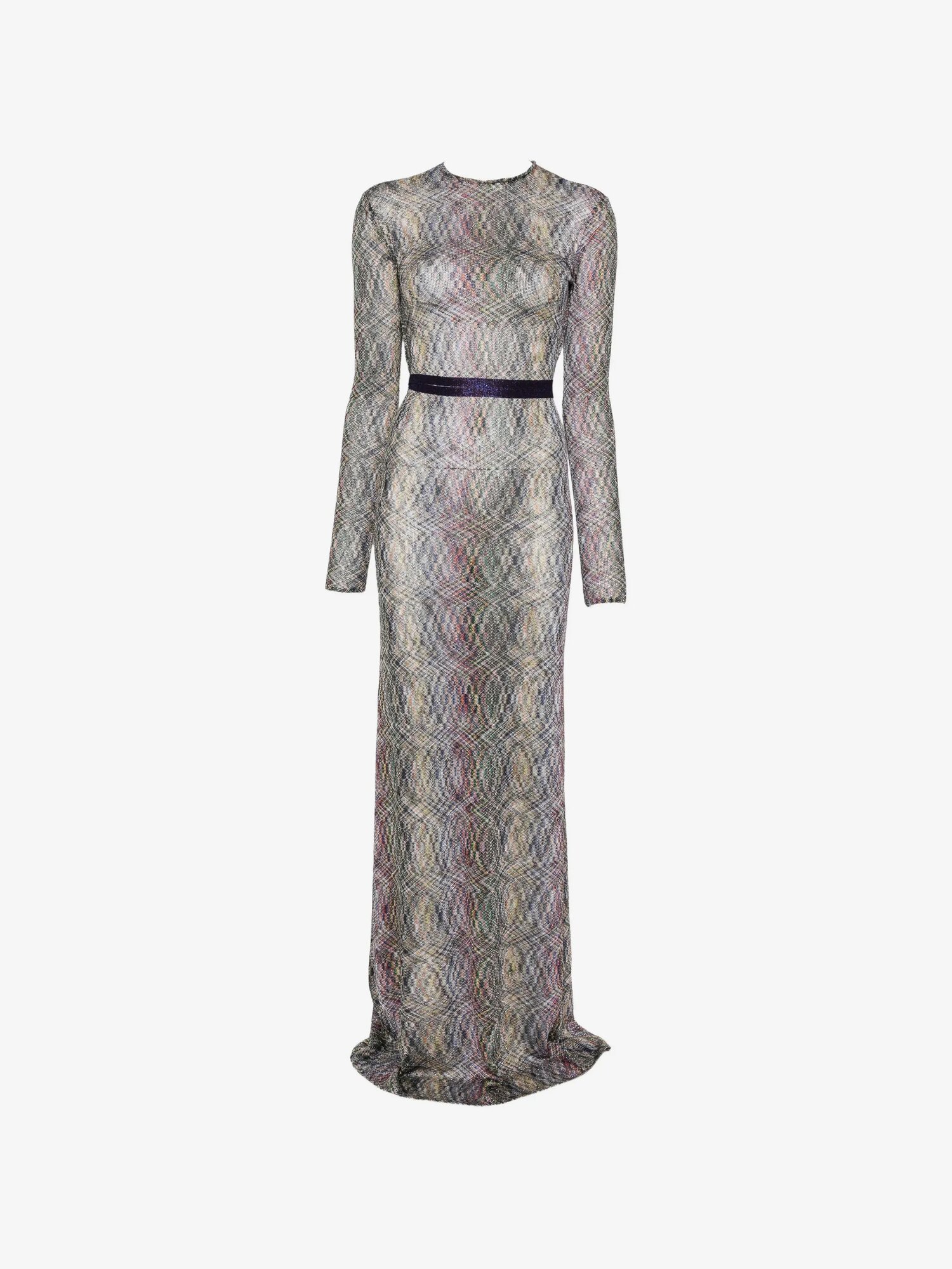 Платье Missoni Zigzag-knit open-back dress