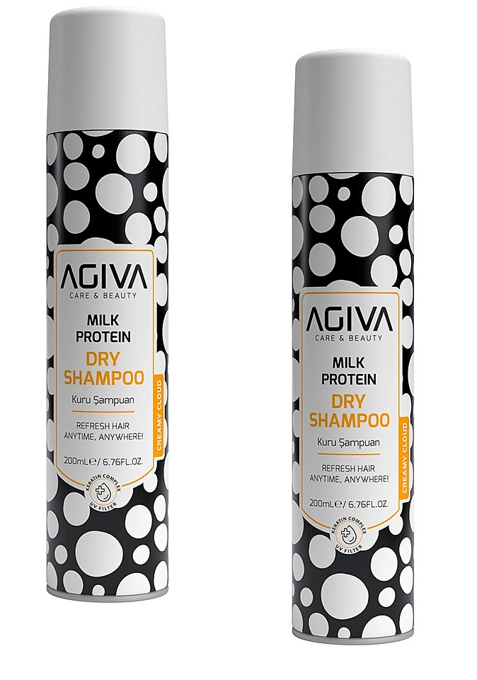 Шампунь сухой Аgİva для волос Milk Protein Amino Complex Pro Car 200мл 2шт