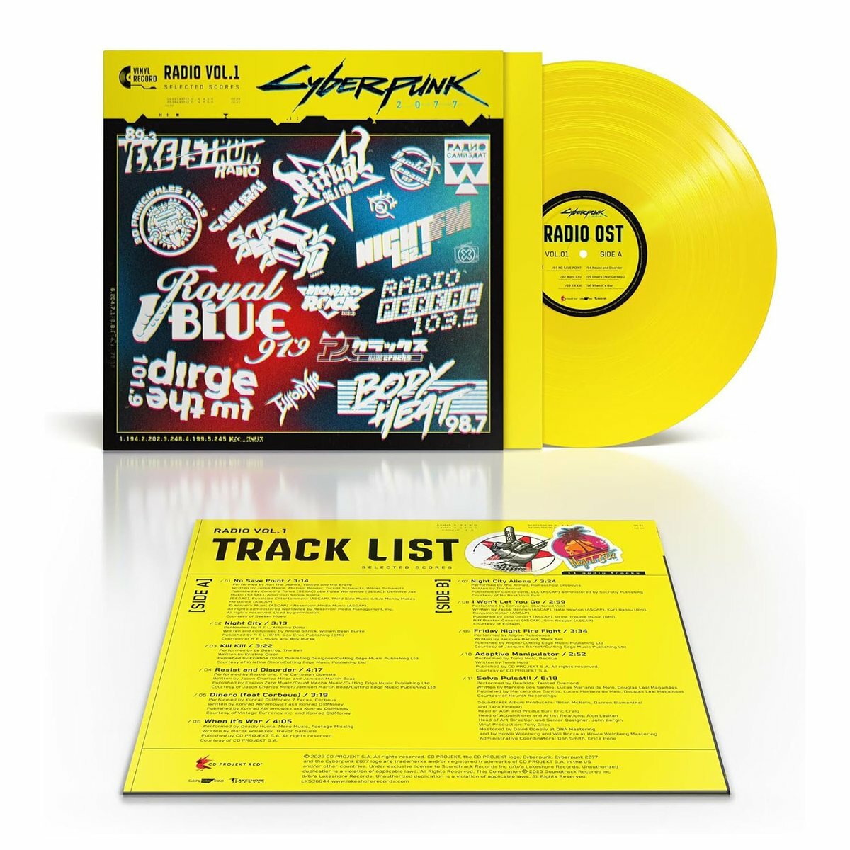 Виниловая пластинка Cyberpunk 2077 Radio OST Vol. 1 /> Vinyl, LP, Album, Compilation, Yellow