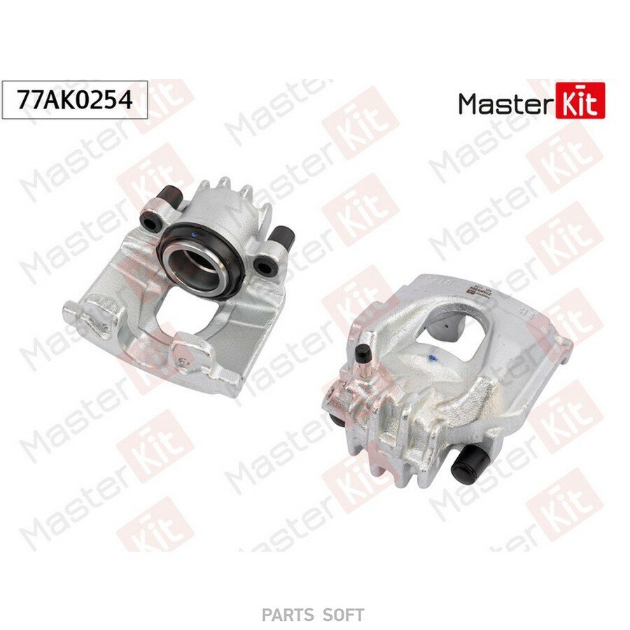 Тормозной суппорт пер. лев. Citroen C5 III (RD_)/Peugeot 407 (6D_) 2004 - 77AK0254 от официального дистрибьютора, MASTERKIT, артикул 77AK0254