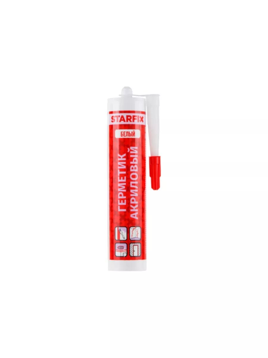 STARFIX Герметик акриловый белый, 300 мл SM-63059-1