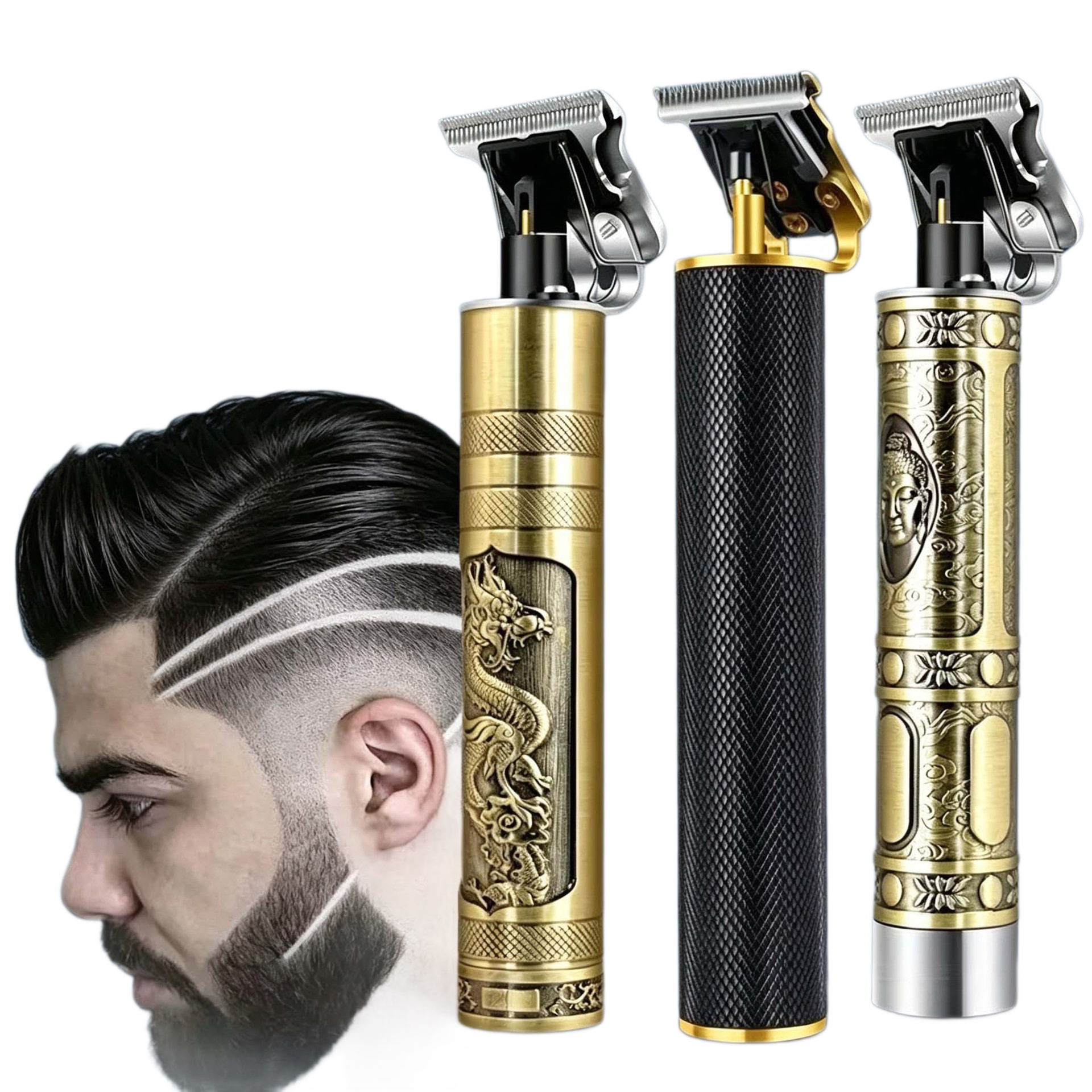 Машинка для стрижки T9, хаки
