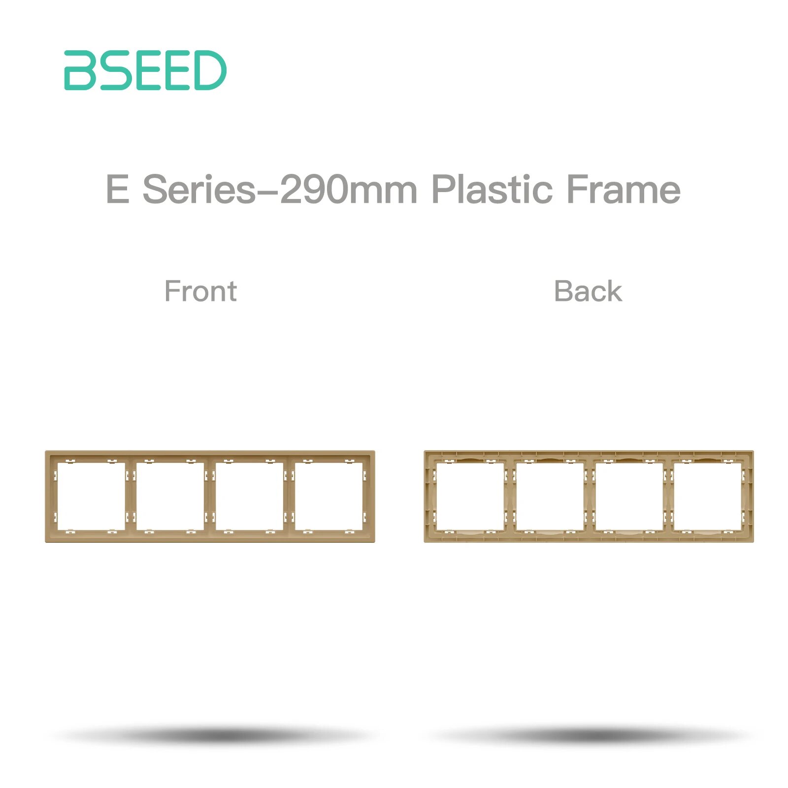 Пластиковый выключатель света BSEED E серии 1/2Gang 1/2Way с разъемом USB Type-C Four Frame
