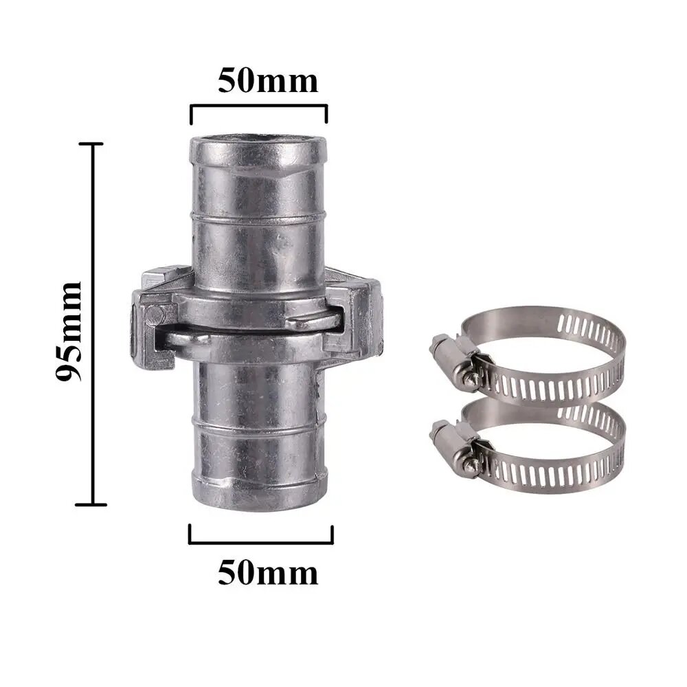 Алюминиевый соединитель шланга 50х50 мм, 95 мм, Color: 2 inch