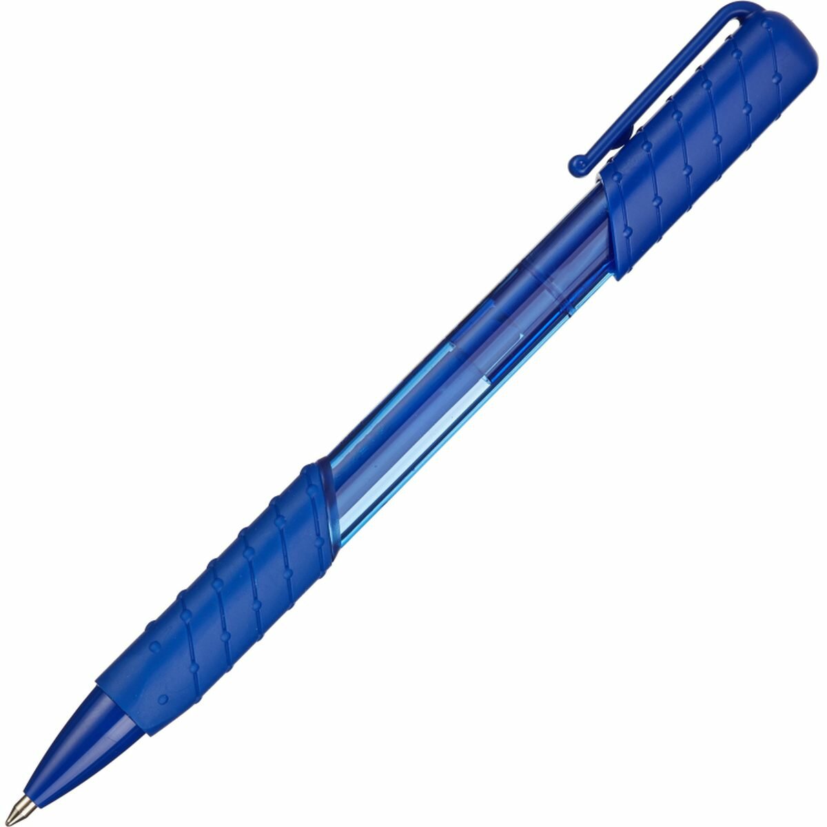 Ручка шариковая автоматическая Kores К6 (0.5мм, трехгранная, синяя), 12шт.
