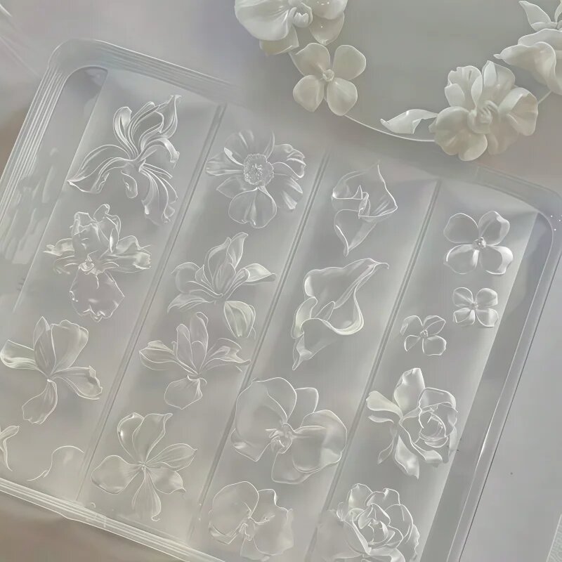 Силиконовая форма для нейл-арта 3D цветочная лоза