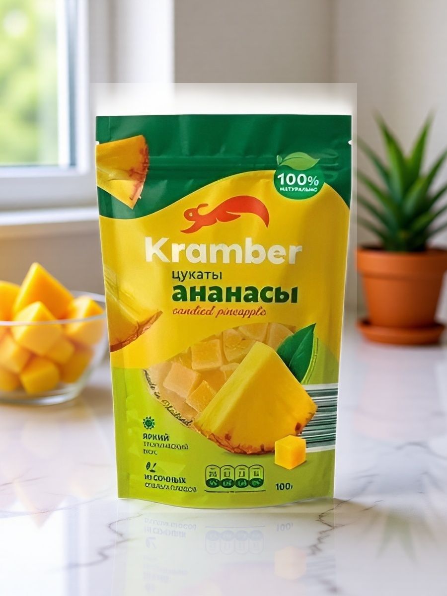 Цукаты ананасы Kramber 100г