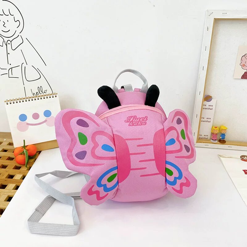 Рюкзак с защитой от потери для детей 1-3 лет, унисекс розовый, легкий, компактный детский рюкзак-плечевой