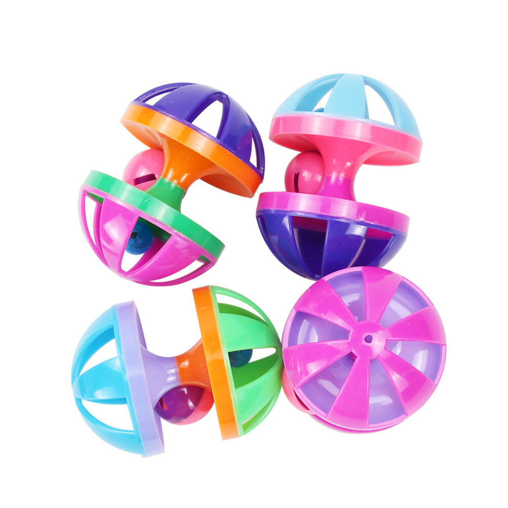 Игрушка Для Кошек С Колокольчиком 4 Шт Цветной Мяч Размер 10*7 Cm