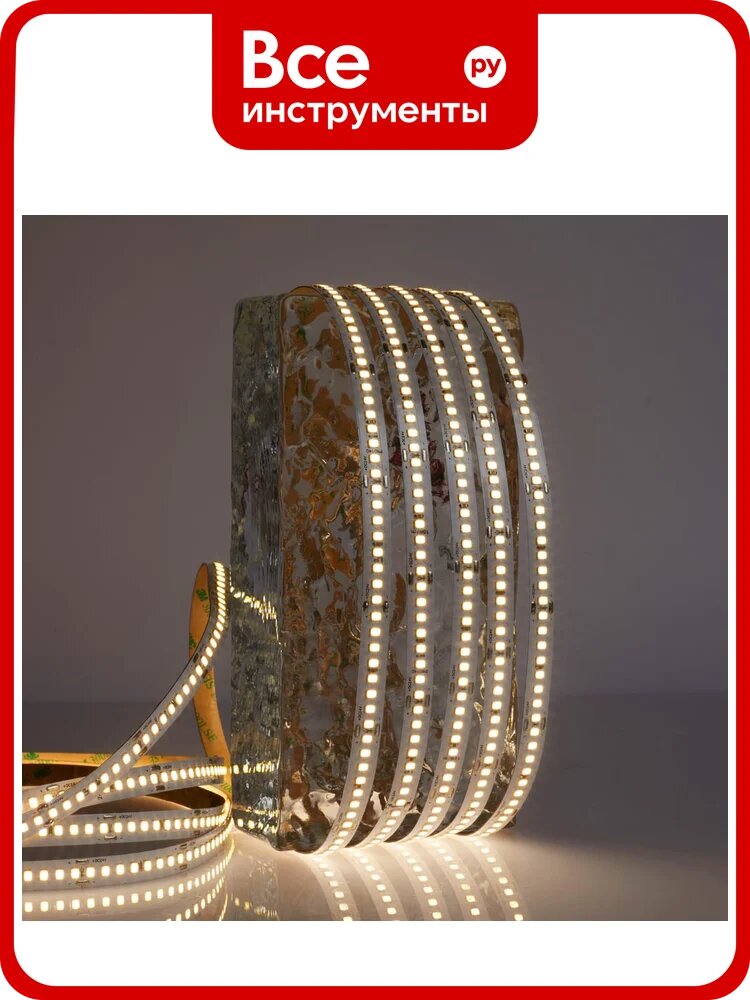 Светодиодная лента LEDS POWER 2835 192/м (18Вт/м) 24В теплая, серия ПРО140 005249