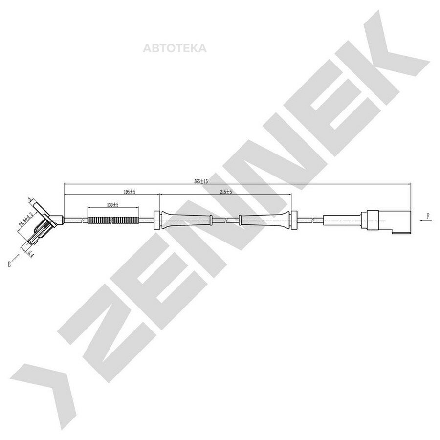 Датчик ABS ZENNEK DAS0336