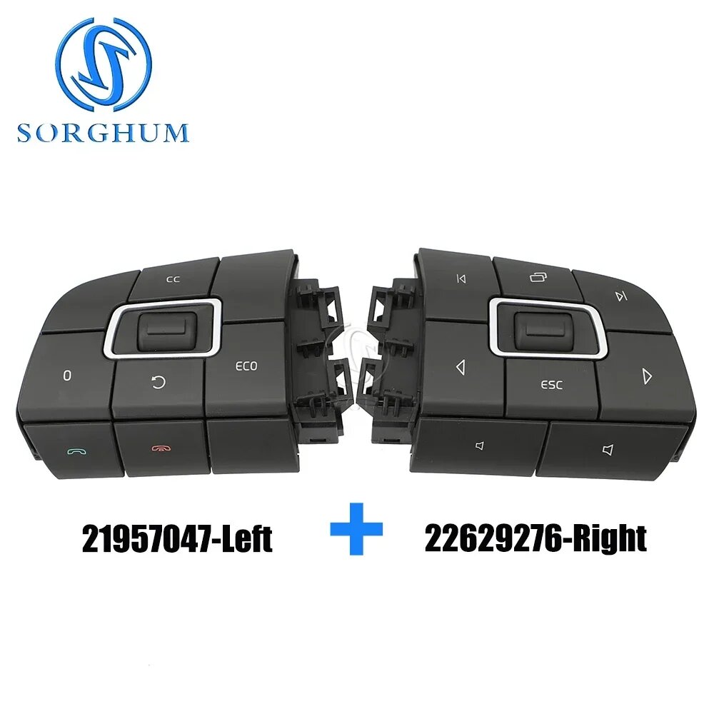 SORGHUM 22629276 Грузовик для Volvo FM/FH V4 VOL Модуль переключателей на рулевом колесе левый/правый 21957047 21957046 22372592 21957049