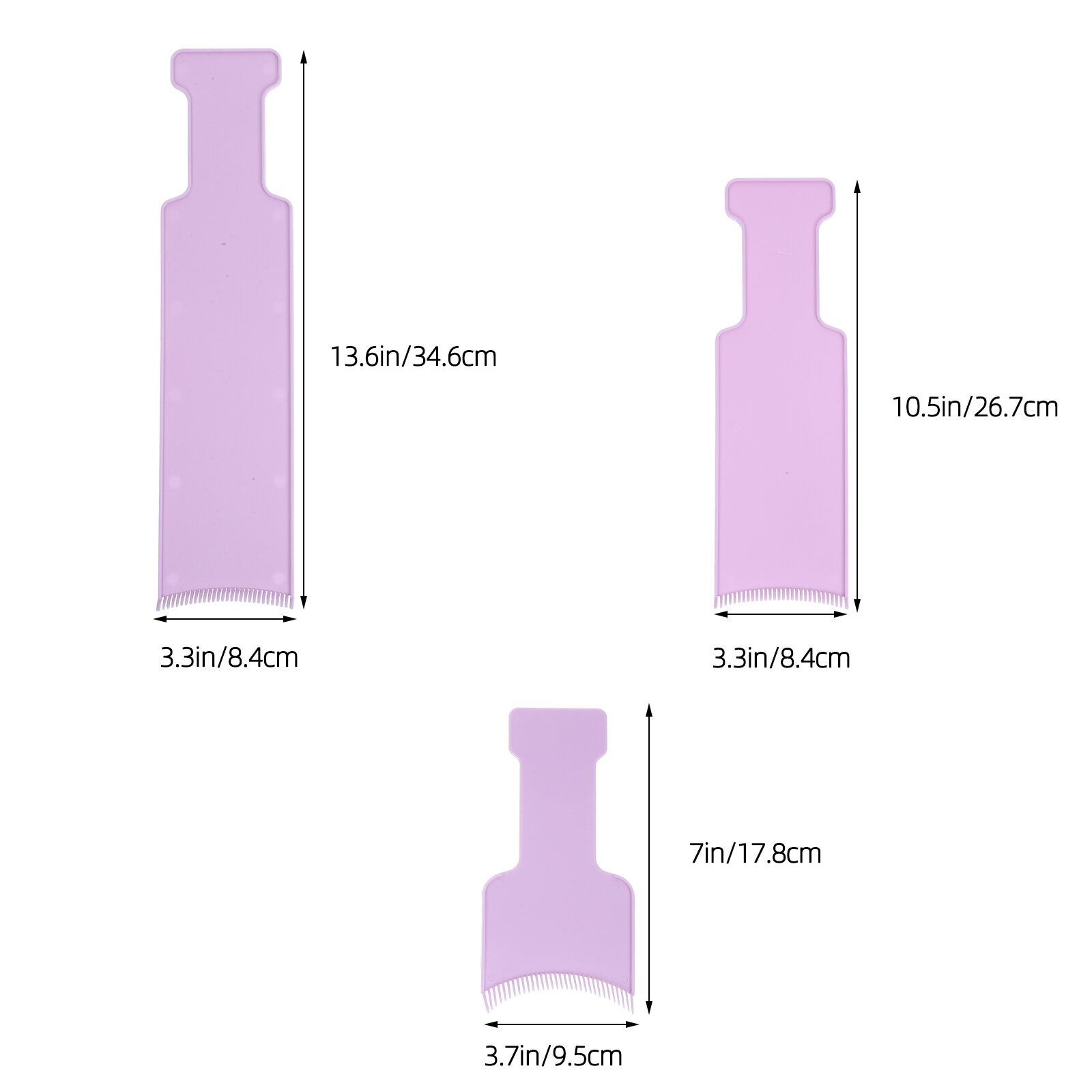 Профессиональная Доска Для Окрашивания Волос 3 Штуки 34.60X8.40X1.00Cm
