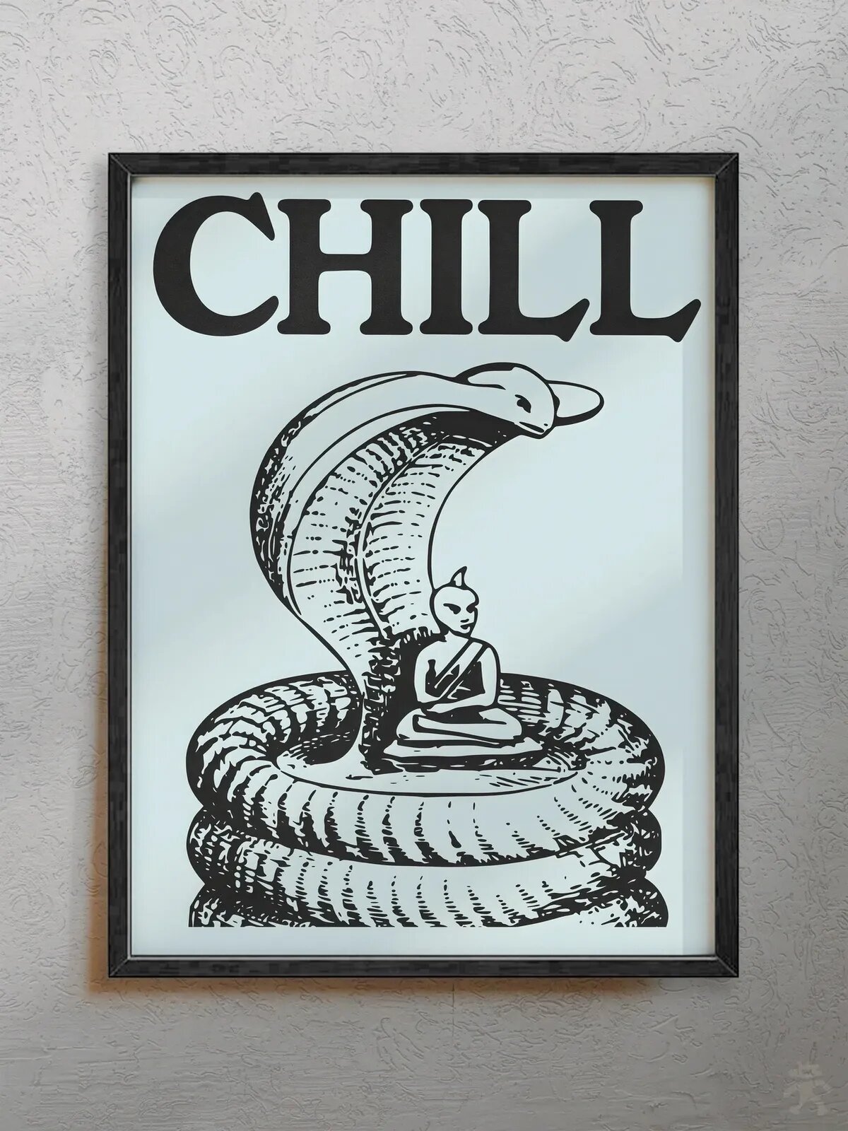 Интерьерный постер "Chill" в стиле pinterest, формат 30x40 см