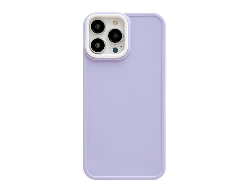 Чехол для iPhone 12 Pro Max 6.7" "BASE" Силиконовый противоударный лавандовый