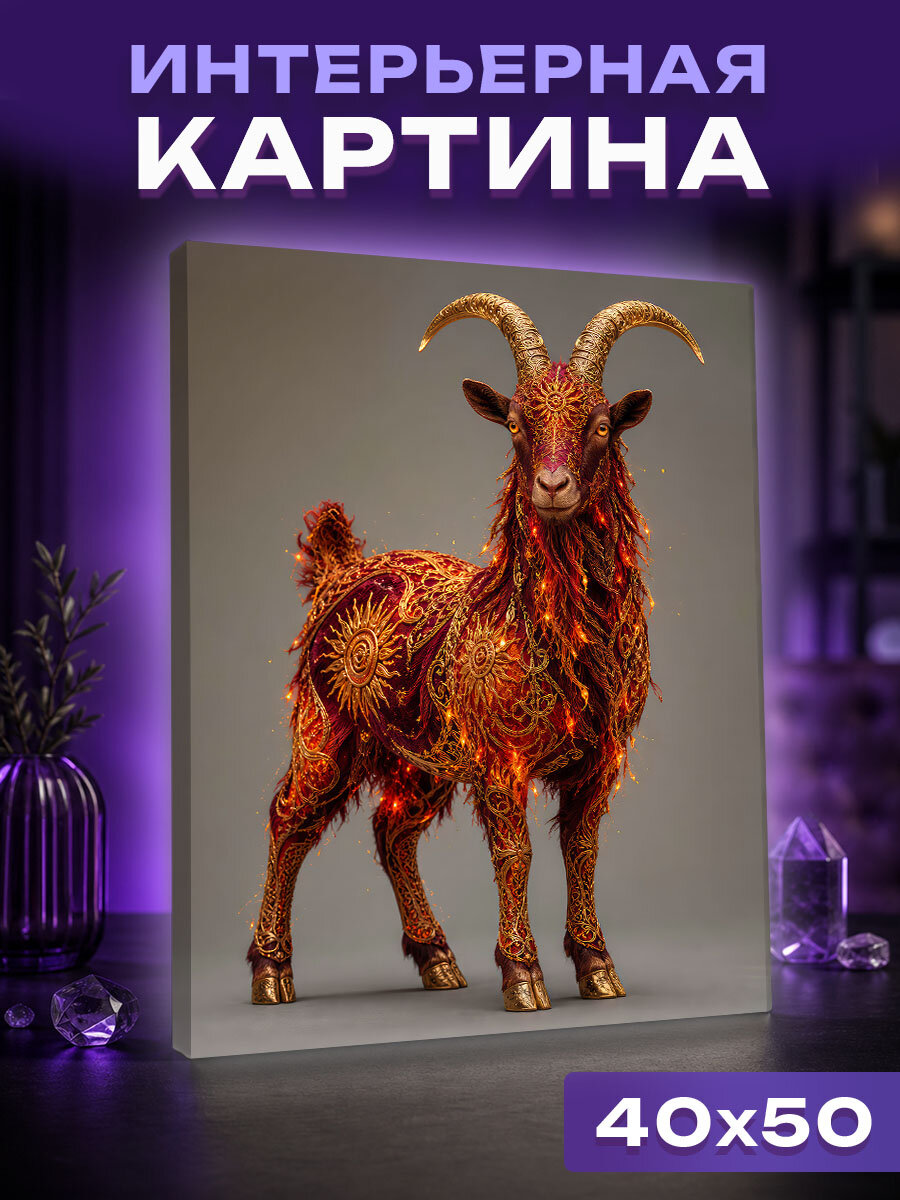 Интерьерная картина Огненная коза солнца