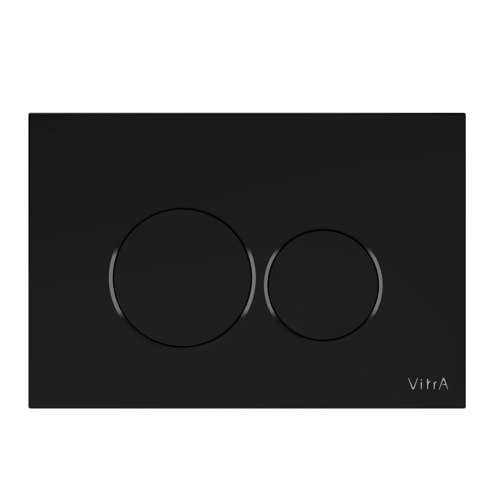 Кнопка смыва для инсталляции VitrA Ориджин (Origin) 740-2450 черная, глянцевая, двойной смыв