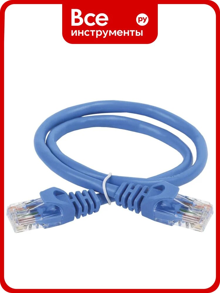 Коммутационный шнур ITK патч-корд, кат.5Е UTP, 3м, синий PC03-C5EU-3M