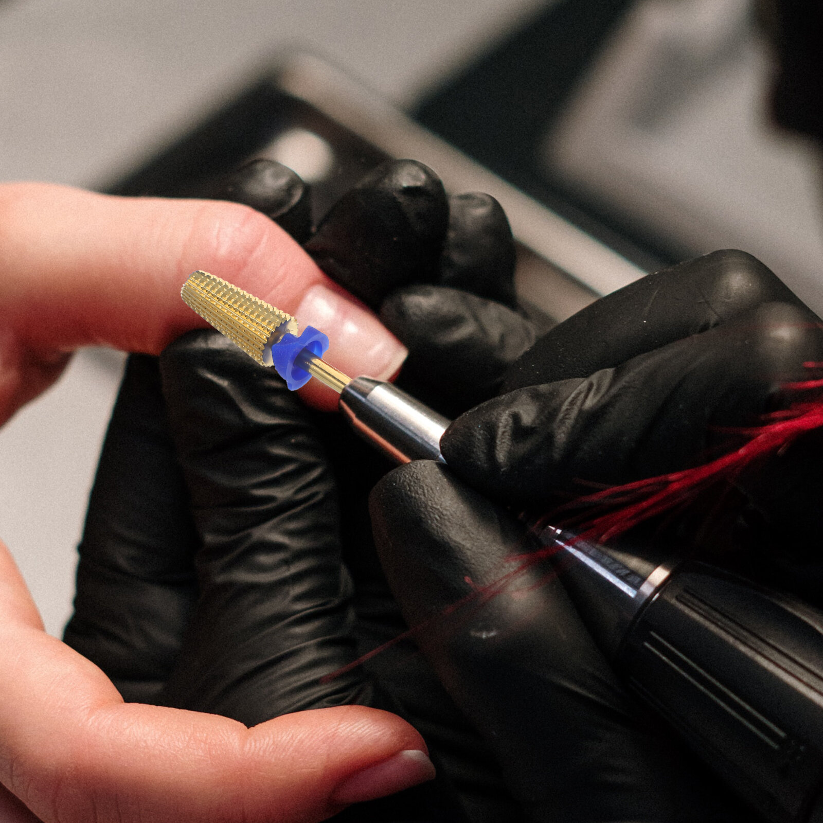 Набор Из 2 Штук Бур И Для Маникюра Нейл Арт Полировочные Буры Металлические Головки Для Триммера 7X1 3Cm