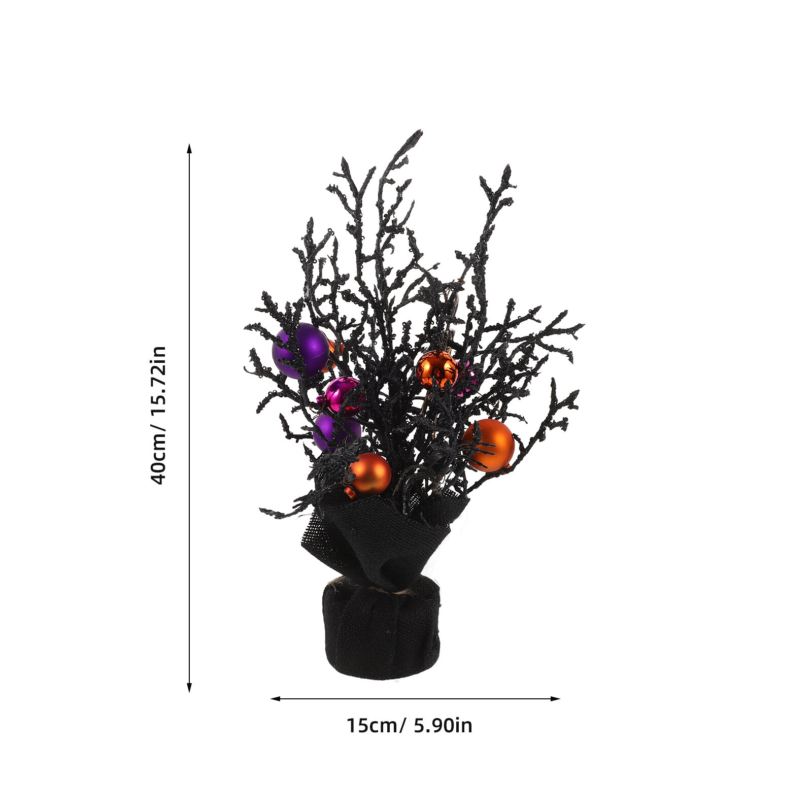 Декоративное Дерево Для Halloween Оригинальное Комбинирование Элементов 40.00X15.00X15.00Cm